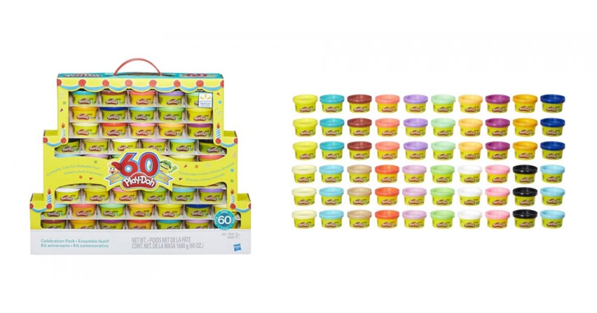 Play-Doh 60th Anniversary Celebration 60 Pack $10 @ Walmart