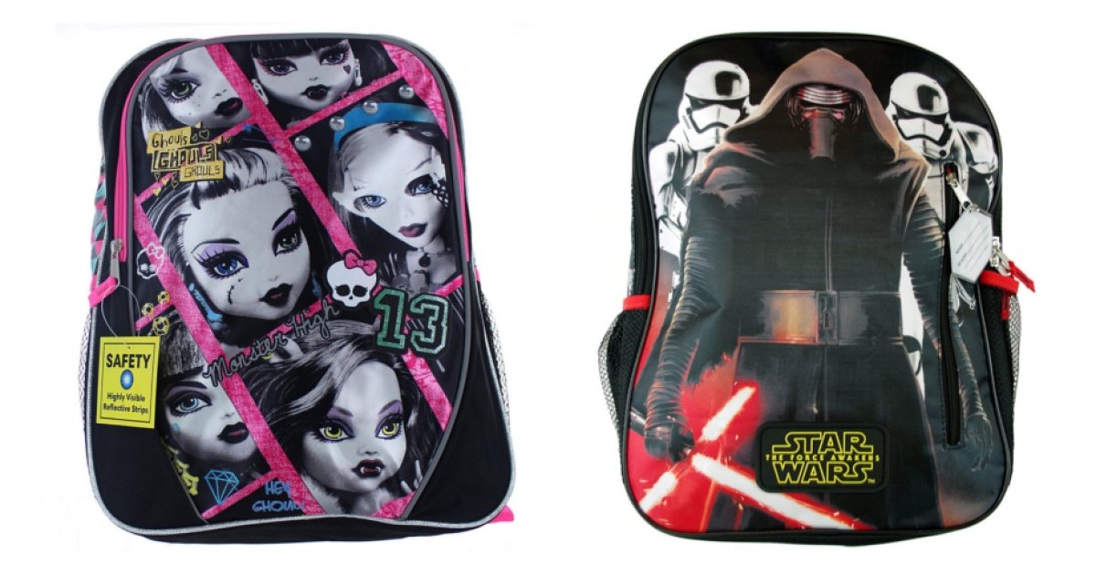 Kids 16" Character Backpacks Only $3.75 @ eBay