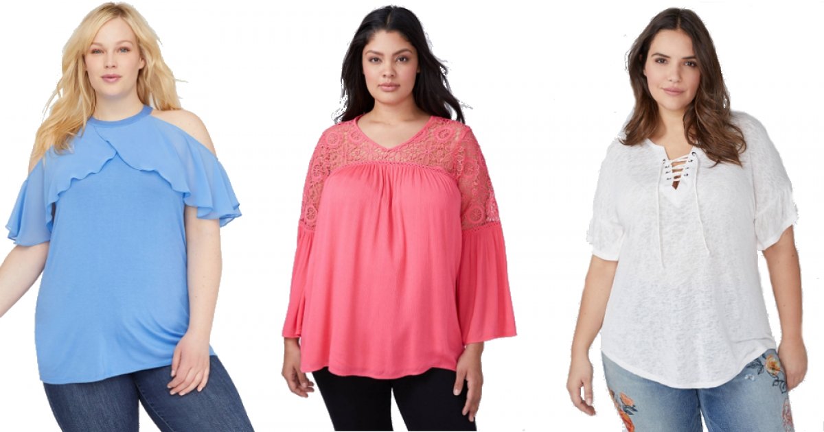 Plus Size Tops From $3.49 Today Only @ Lane Bryant