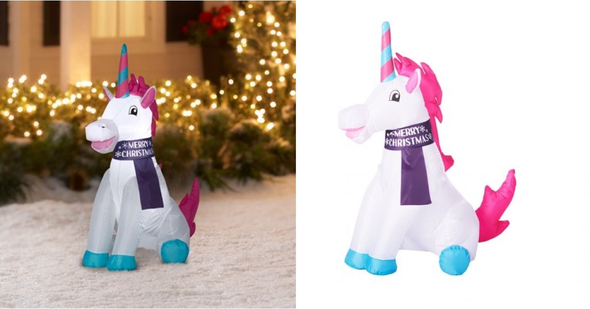 Holiday Time Unicorn Inflatable $14.97 @ Walmart