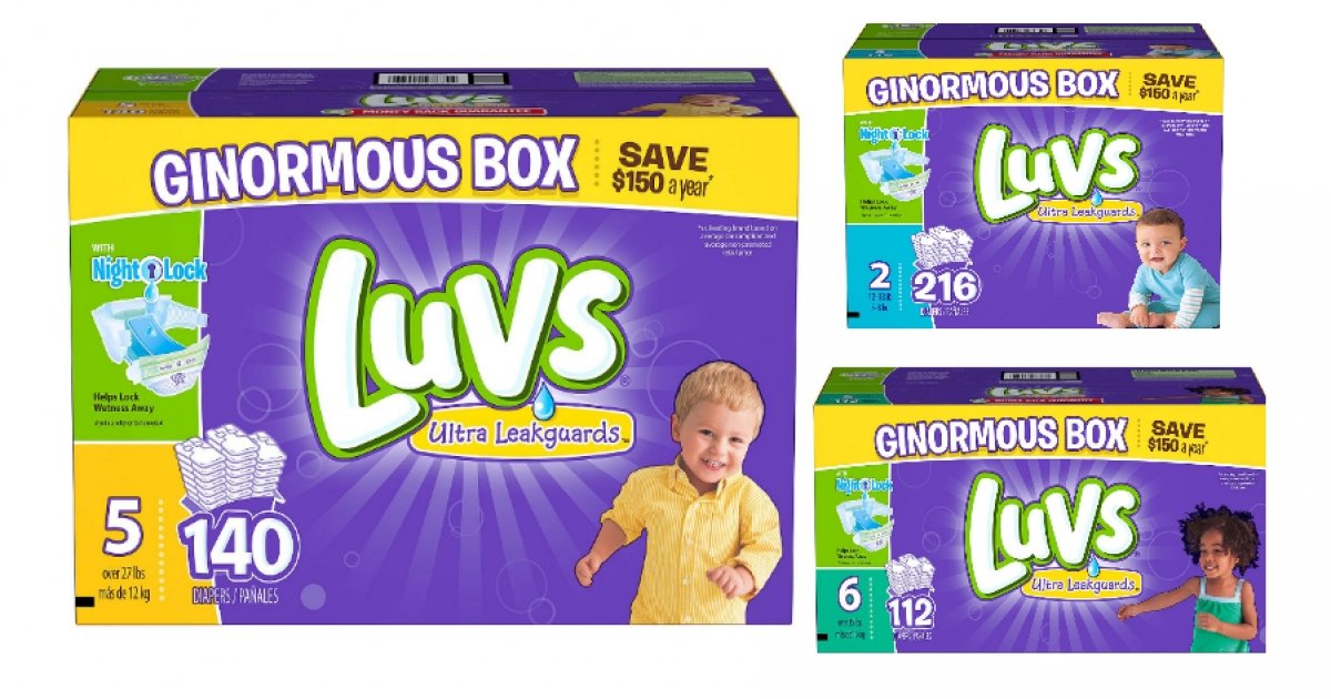 Luvs Ginormous Boxes Only $20 + Free Shipping @ Sam's Club