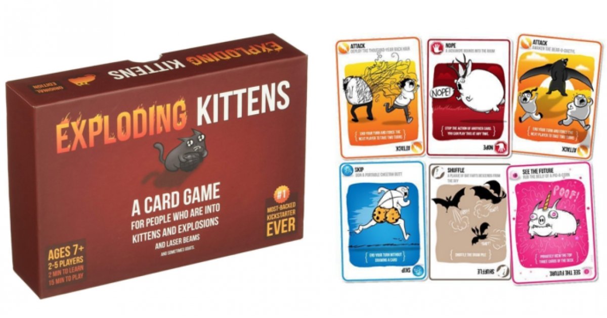 Exploding Kittens Card Game Now 50% Off @ Amazon